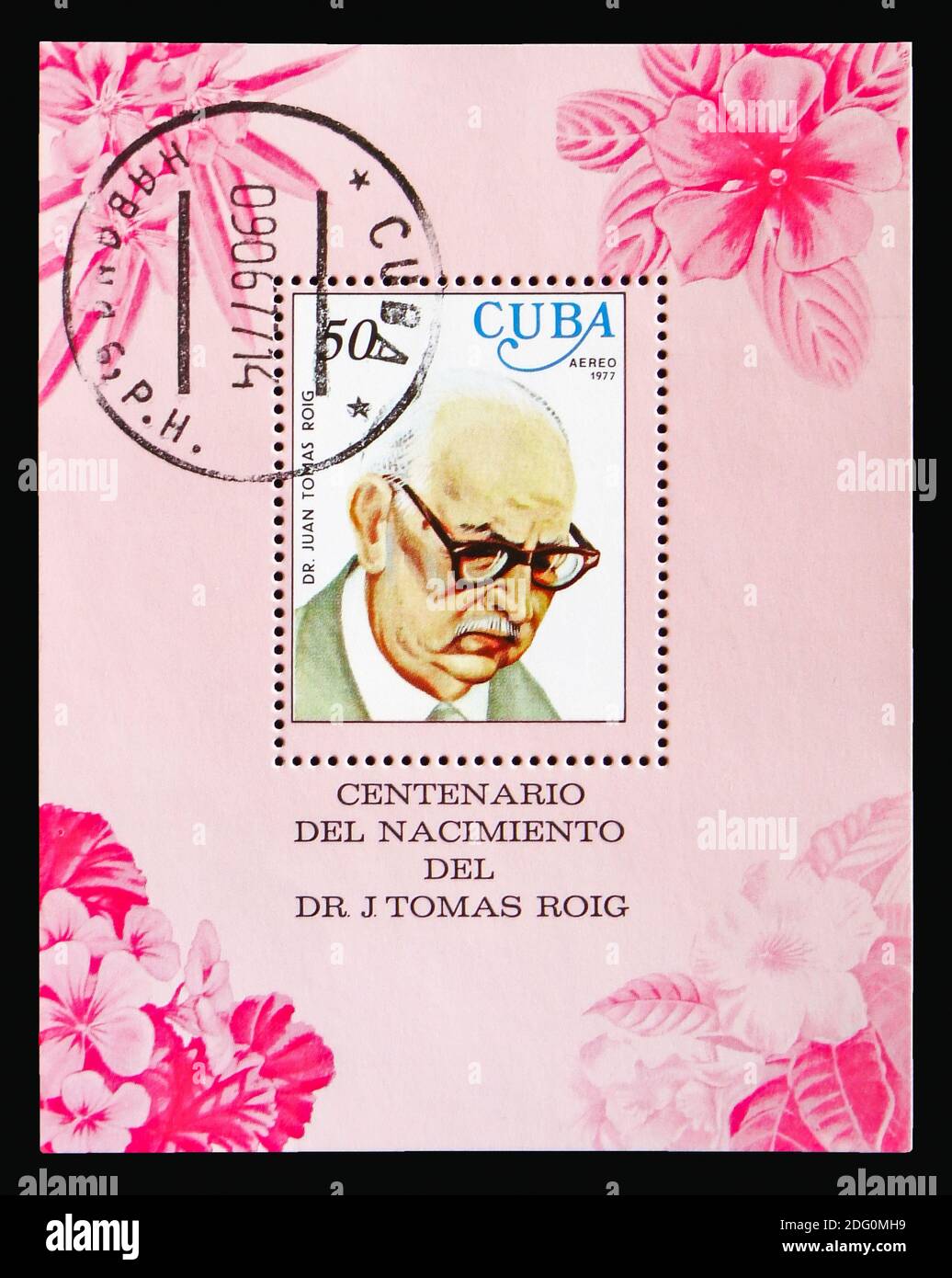 MOSCOW, RUSSIA - AUGUST 18, 2018: A stamp printed in Cuba shows Doctor ...