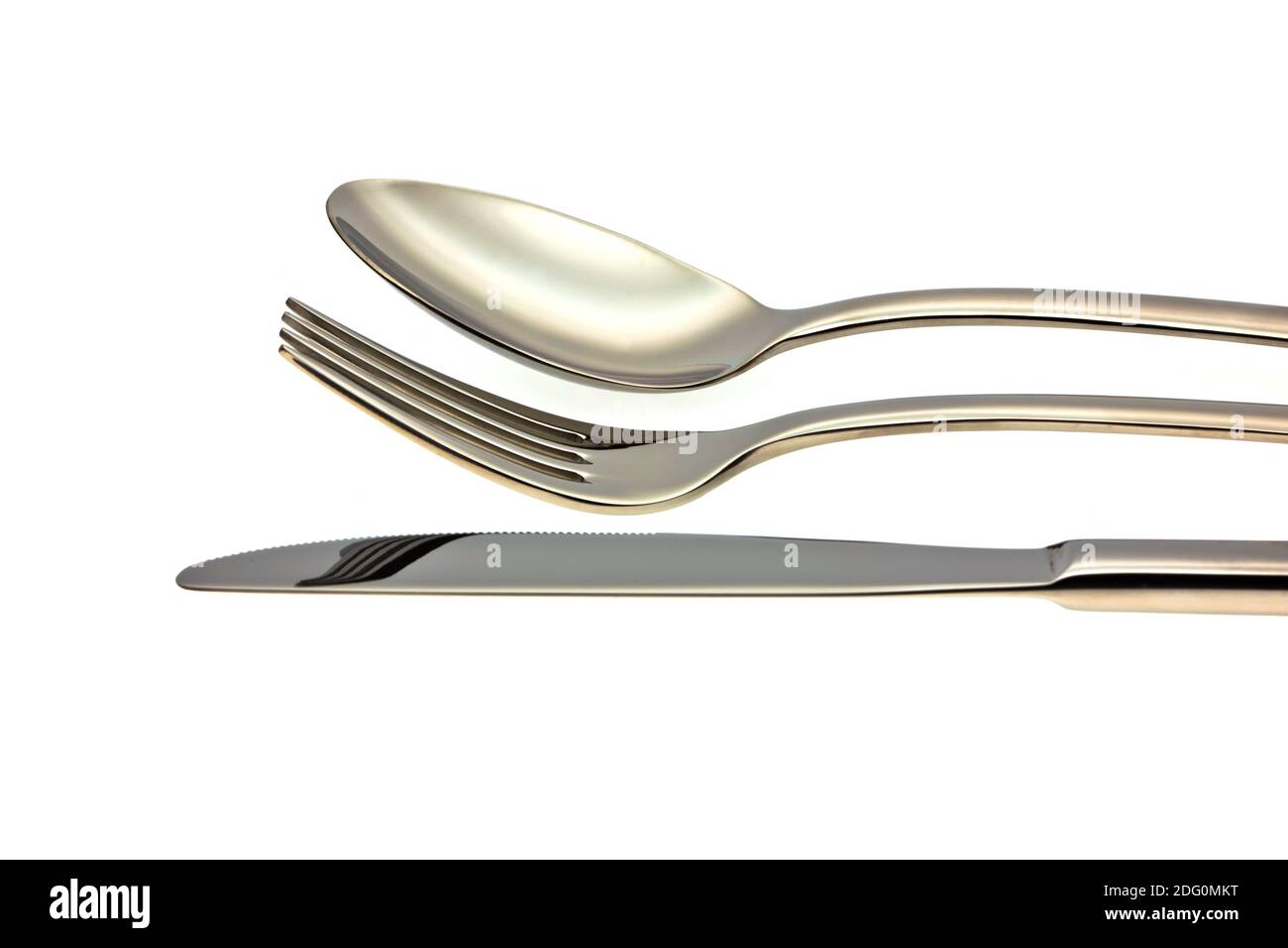 Knife, spoon and fork Stock Photo - Alamy