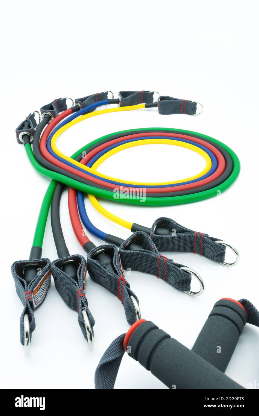 Colorful resistance bands hi-res stock photography and images - Alamy