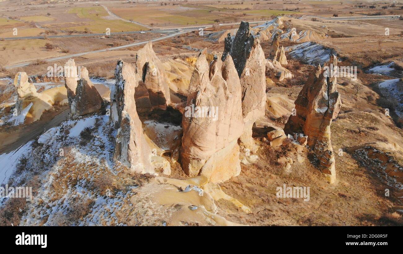 Mountain valley aerial view rocks hi-res stock photography and images ...