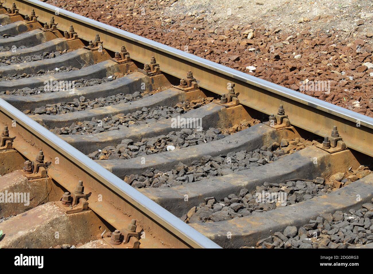 Old railroad tracks Stock Photo - Alamy
