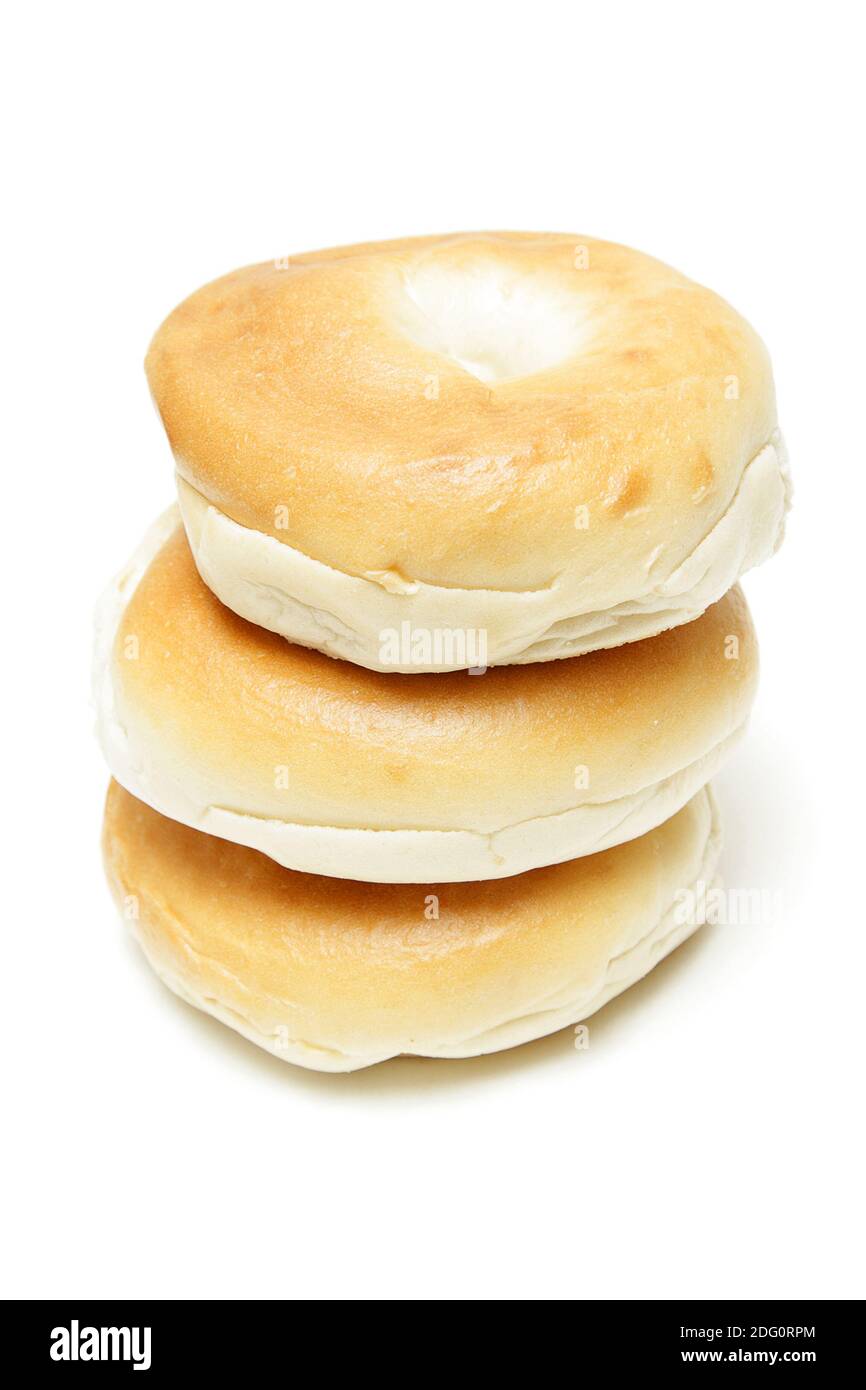 Stack of bagels Stock Photo - Alamy