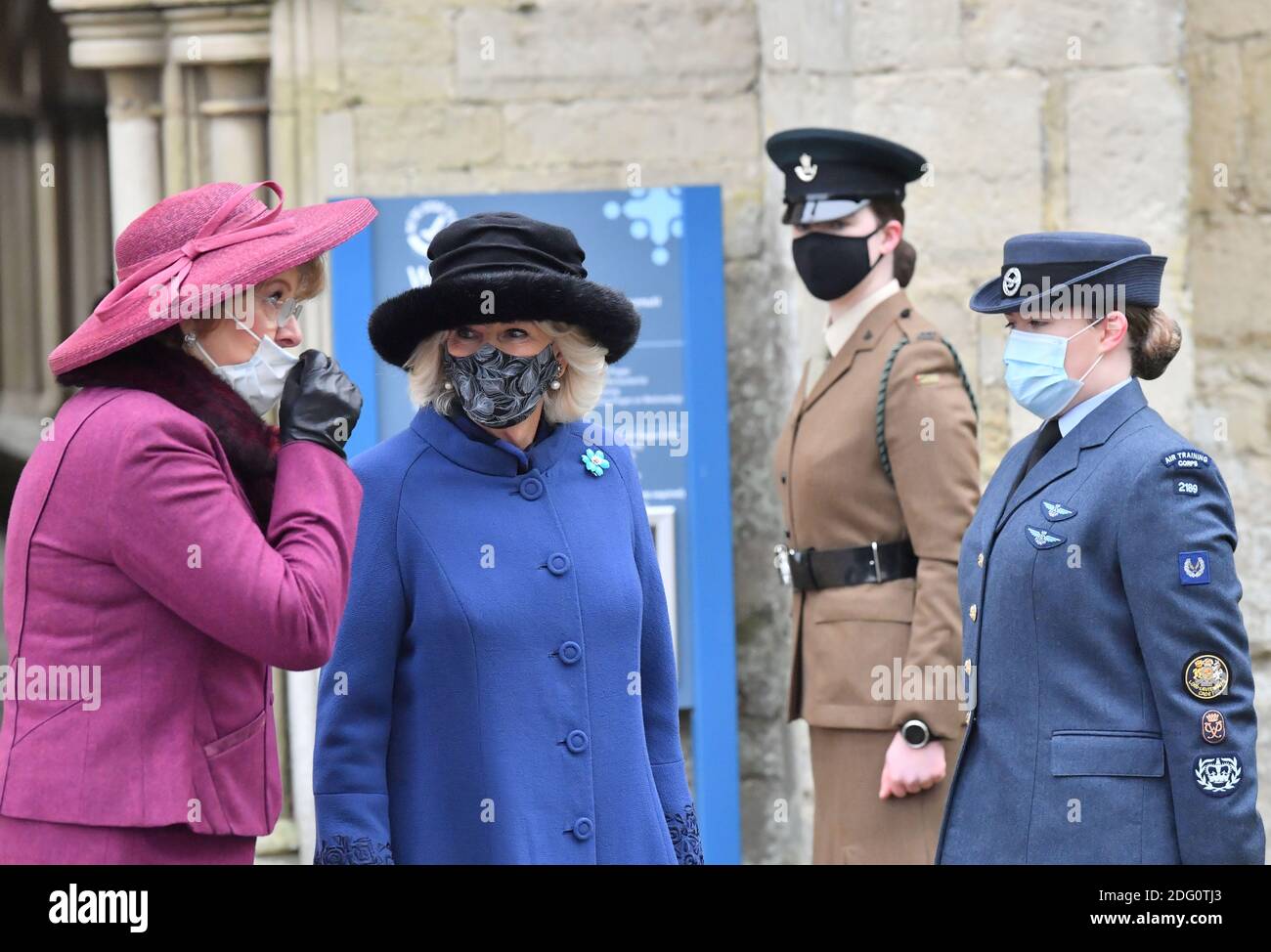 The Duchess of Cornwall with Lord-Lieutenant of Wiltshire, Mrs Sarah ...