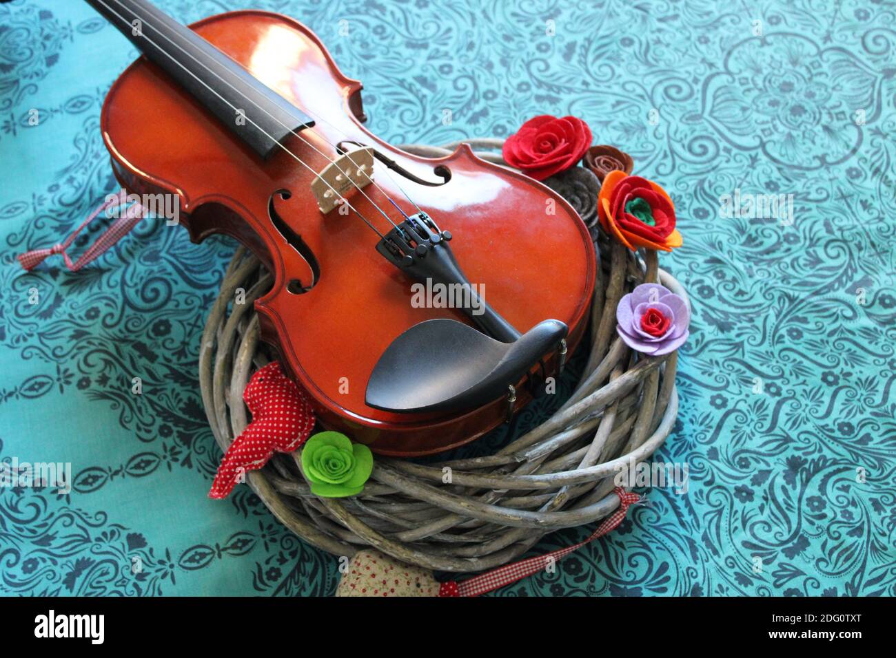 violin romantic musical instrument Stock Photo - Alamy