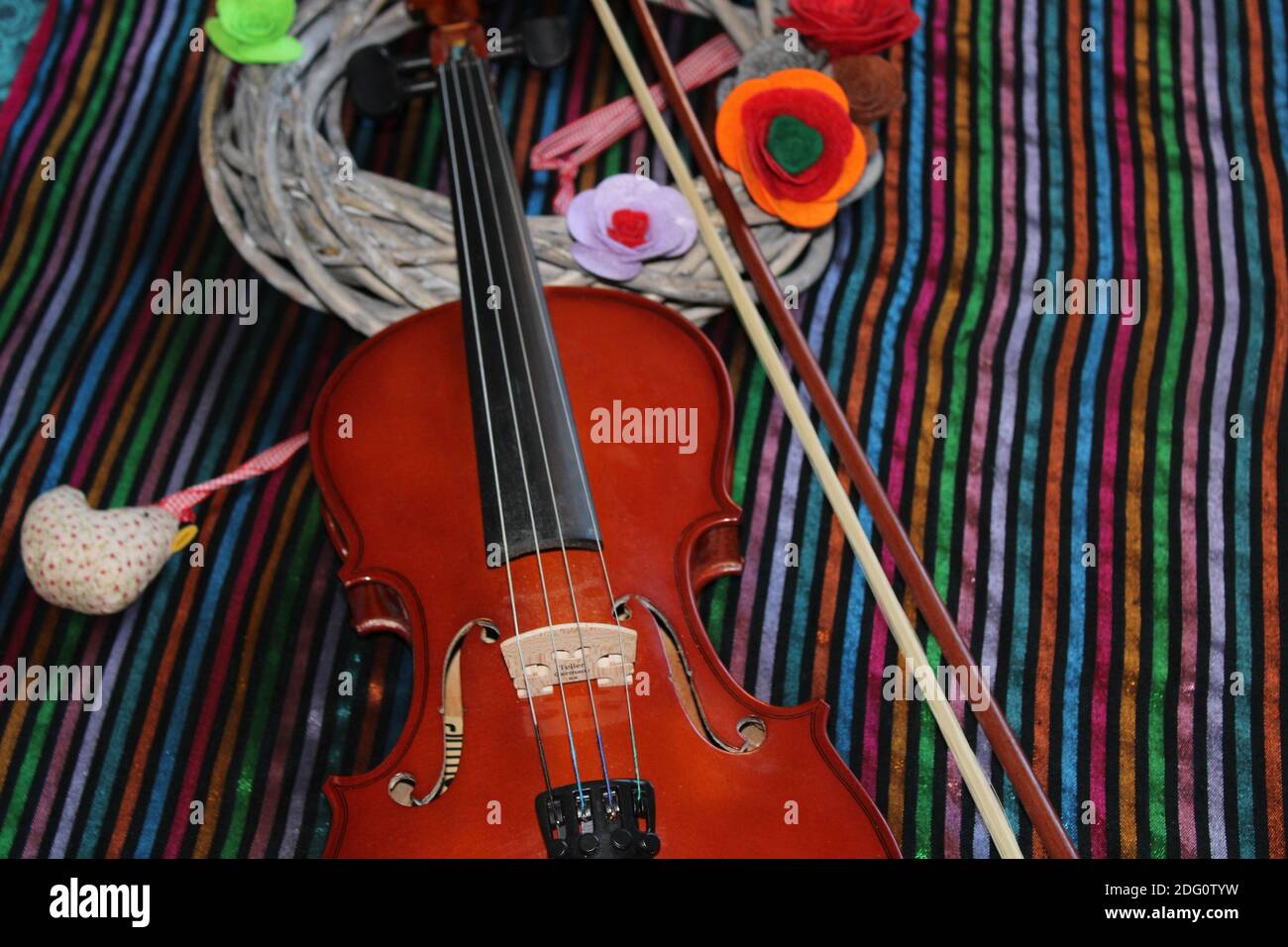 violin romantic musical instrument Stock Photo - Alamy