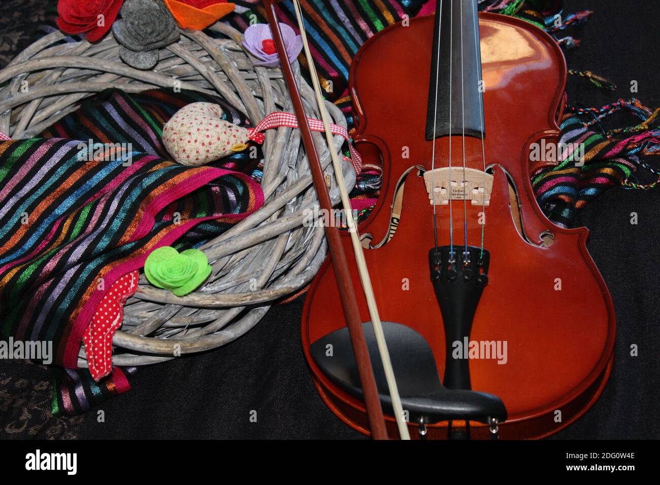 violin romantic musical instrument Stock Photo - Alamy