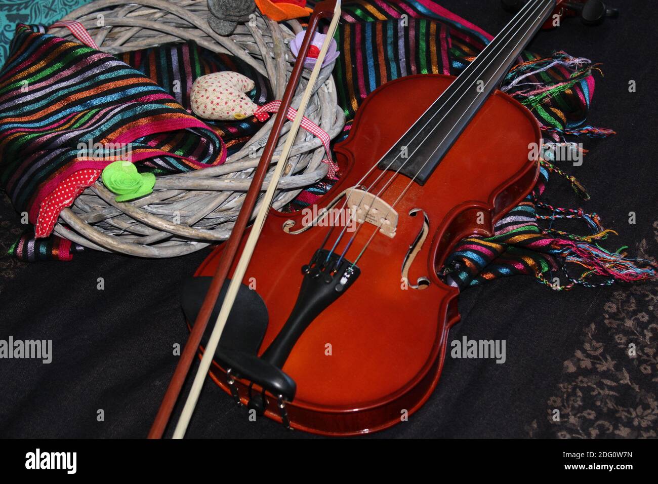 violin romantic musical instrument Stock Photo - Alamy