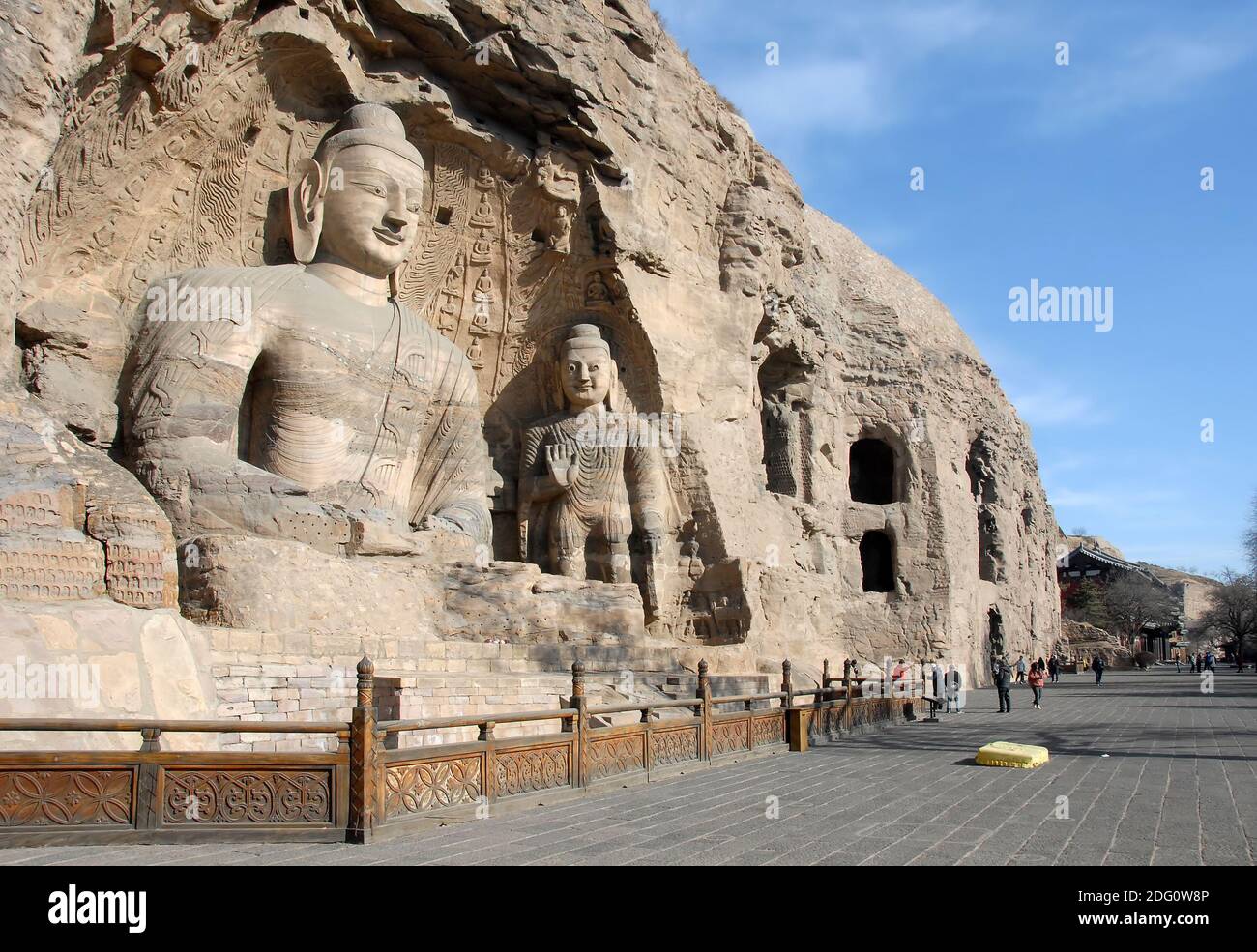 Yungang Grottoes near Datong in Shanxi Province, China. Cave 20, the ...