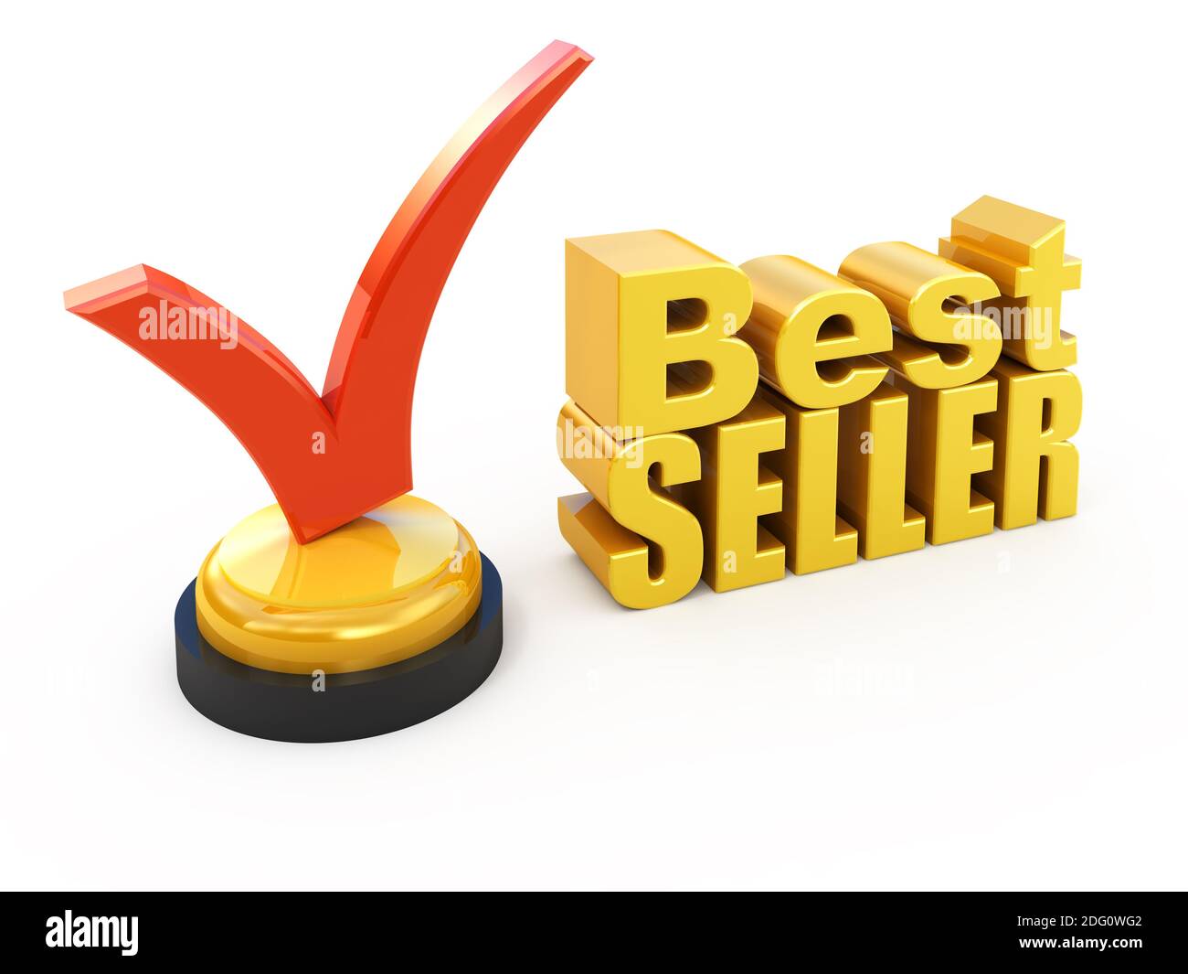Gold check mark 3d Cut Out Stock Images & Pictures - Alamy