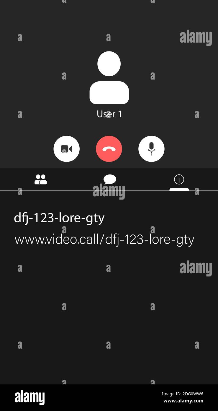 UI/UX Video conference, video meet calls window overlay. Mobile Version ...