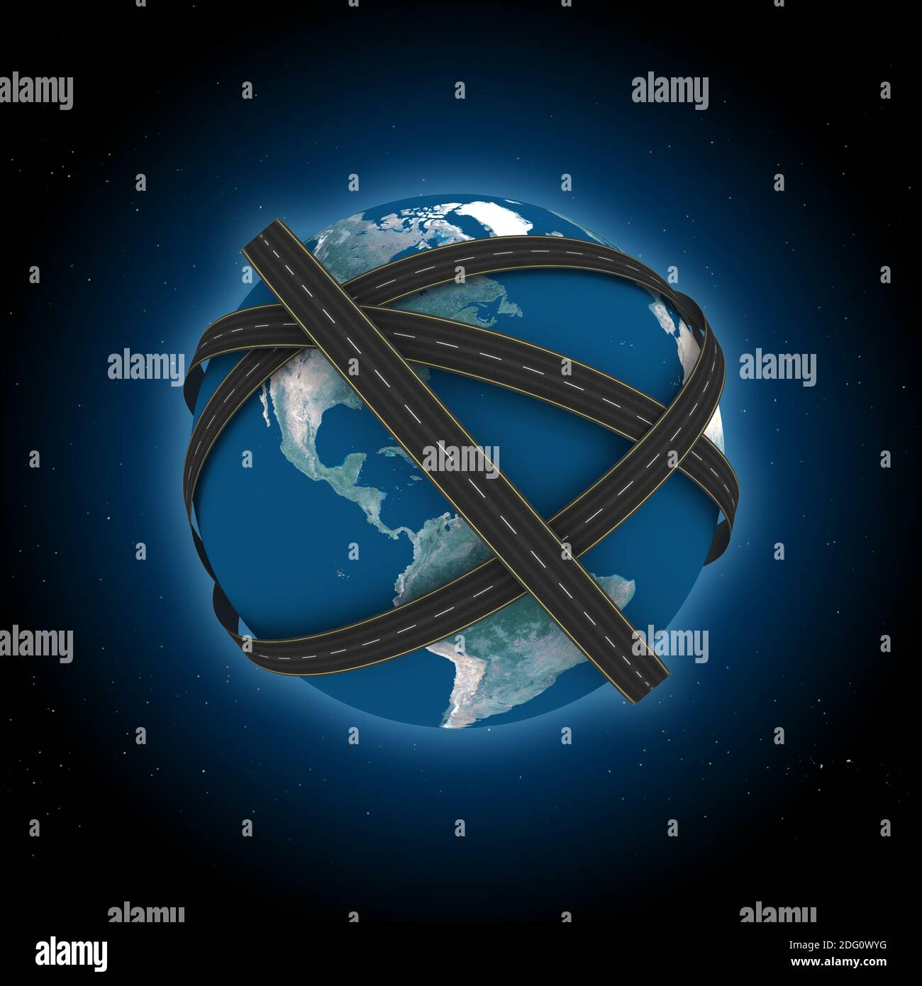 Roads on Earth Stock Photo - Alamy