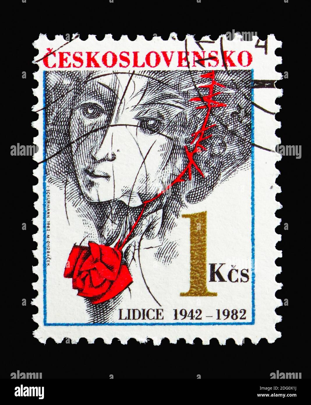 MOSCOW, RUSSIA - AUGUST 18, 2018: A stamp printed in Czechoslovakia ...