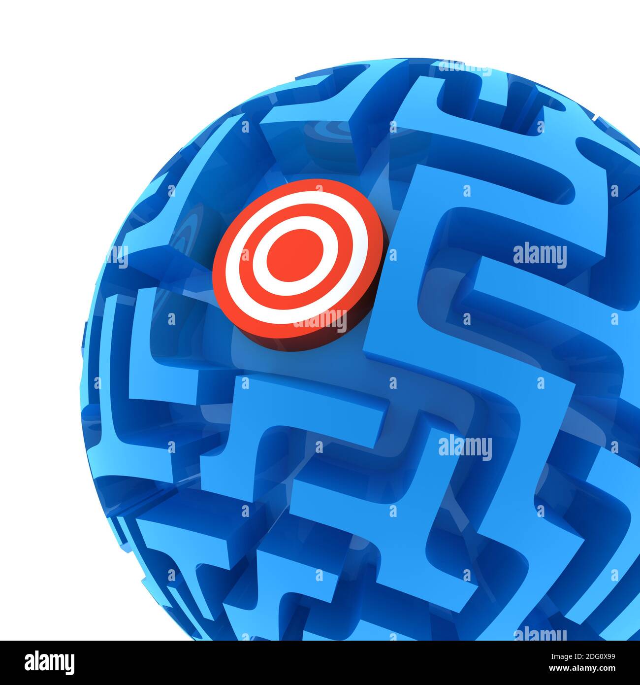 Sphere Maze puzzle Stock Photo - Alamy
