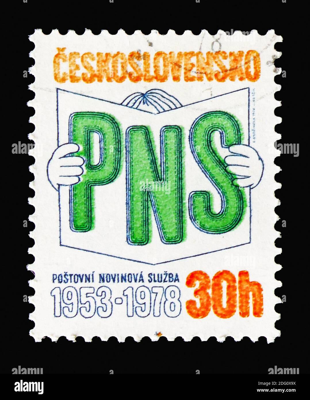MOSCOW, RUSSIA - AUGUST 18, 2018: A stamp printed in Czechoslovakia ...