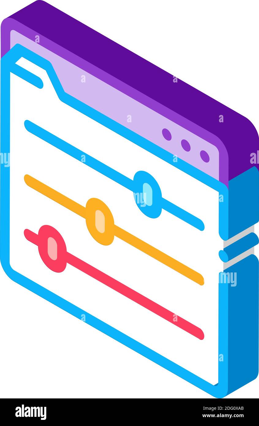color rgb setting isometric icon vector illustration Stock Vector Image ...