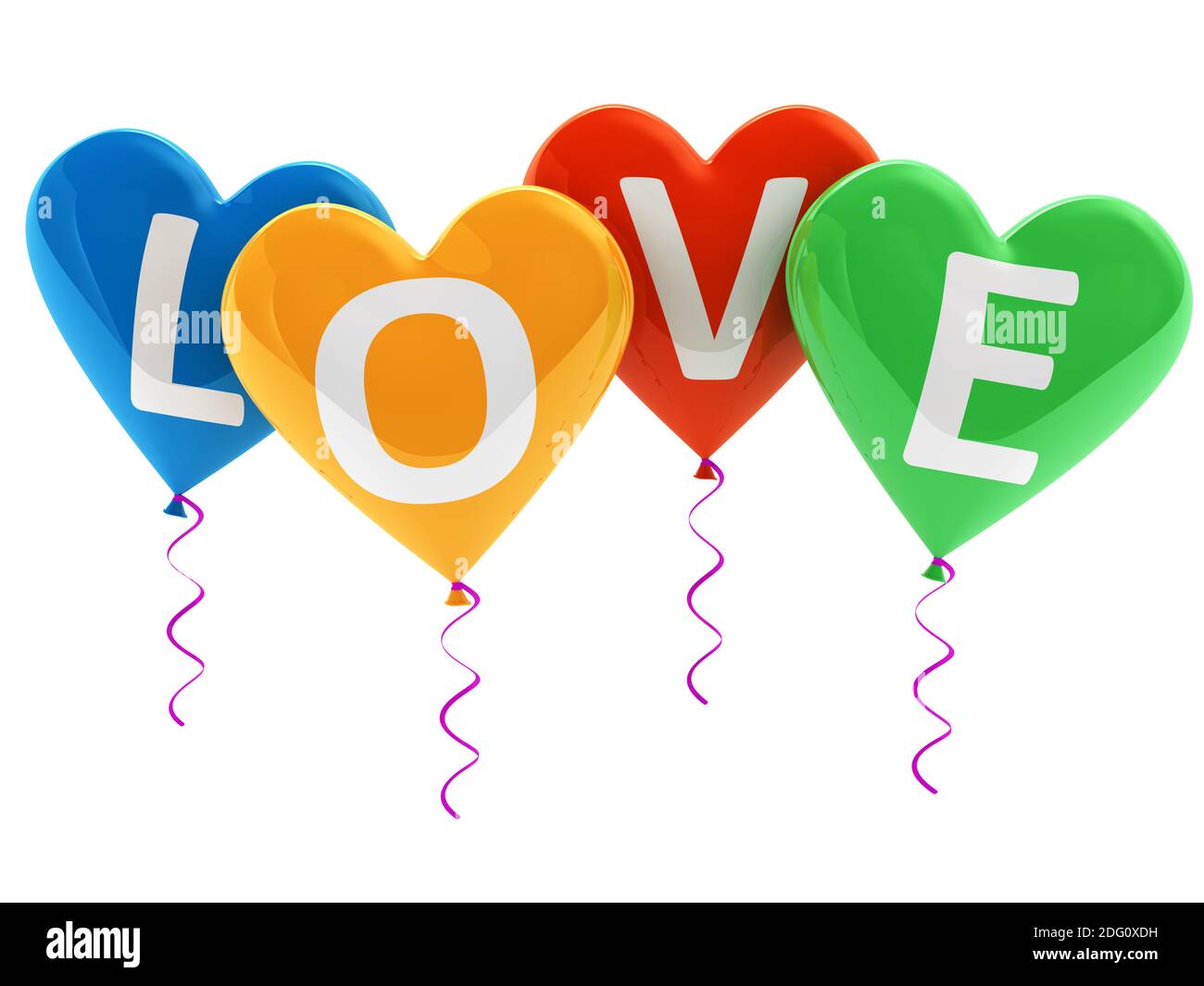 Love balloon isolated on Cut Out Stock Images & Pictures - Alamy