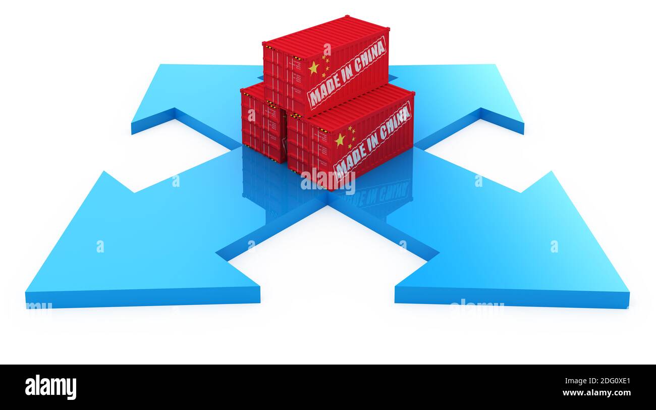 Containers ship china Cut Out Stock Images & Pictures - Alamy