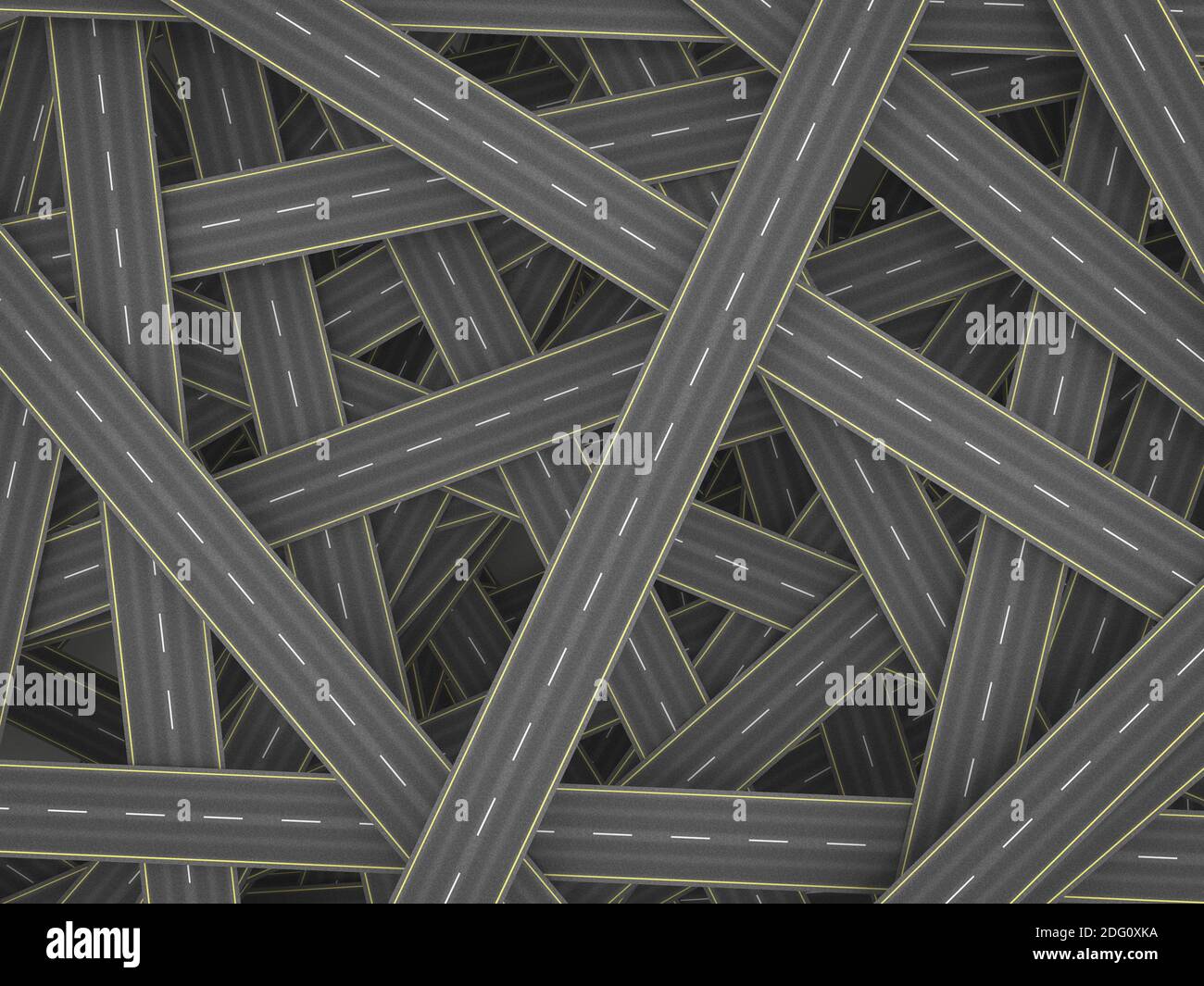 Many roads concept. Abstract transportation background Stock Photo - Alamy