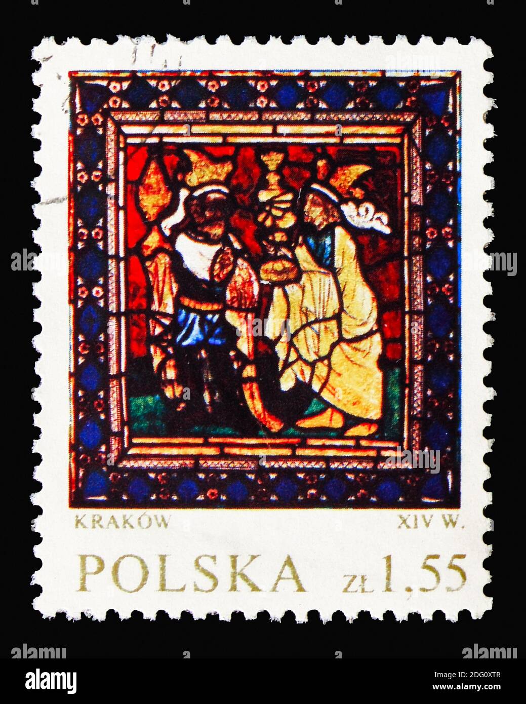 MOSCOW, RUSSIA - AUGUST 18, 2018: A stamp printed in Poland shows Two ...