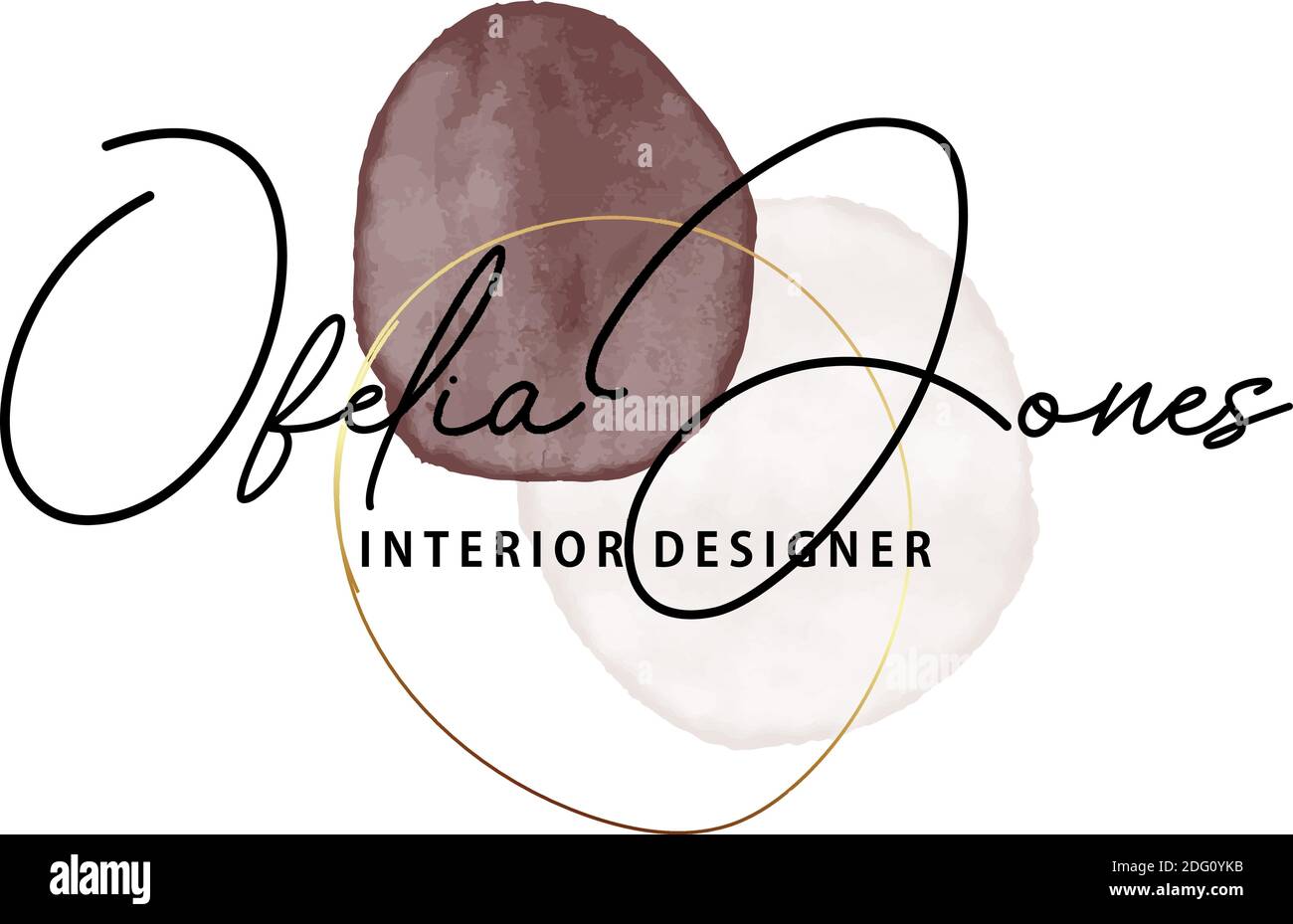 Watercolor abstract painting. Modern Pastel minimal gentle design ...