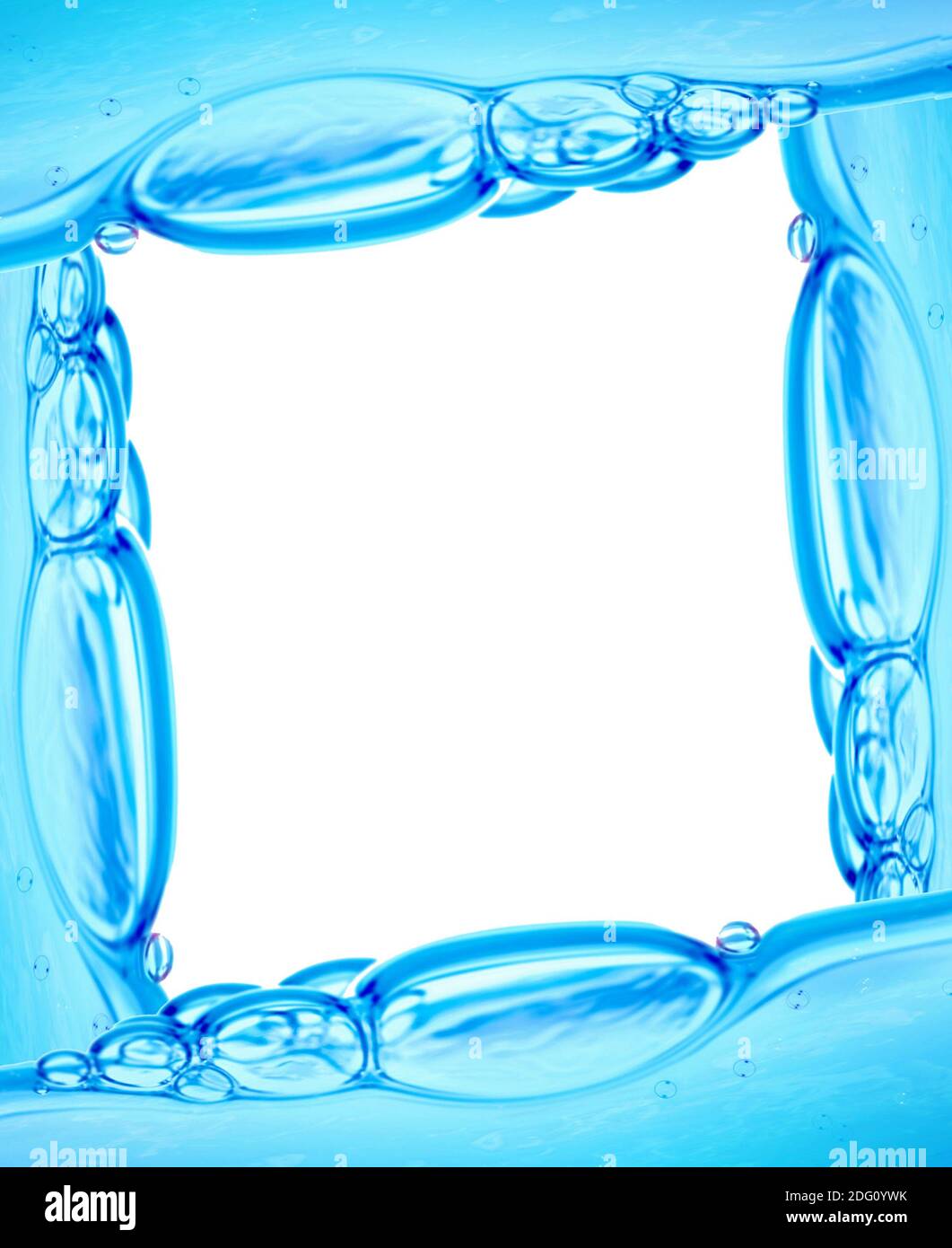 Blue framework from water Stock Photo - Alamy