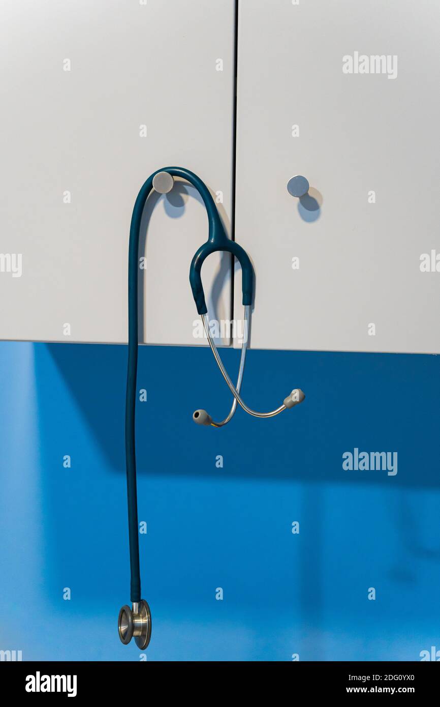 Stethoscope hanging from a door Stock Photo - Alamy