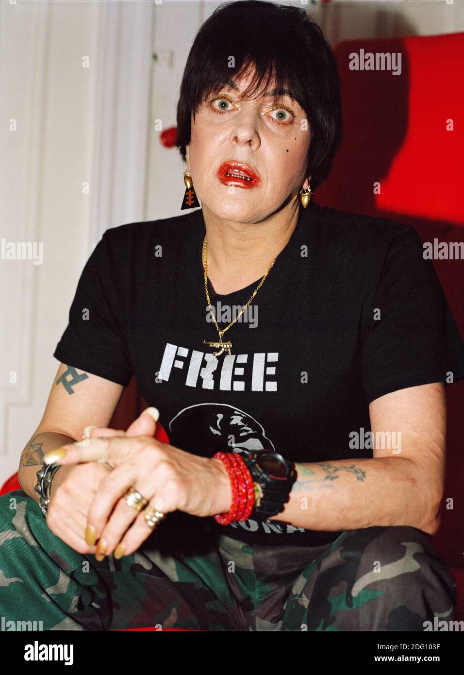 Musician and artist Genesis Breyer P-Orridge at home in Queens, New ...
