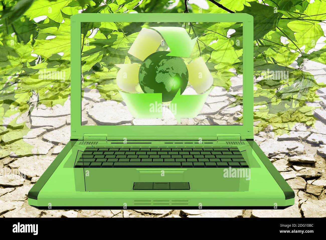 Technology and ecology Stock Photo - Alamy