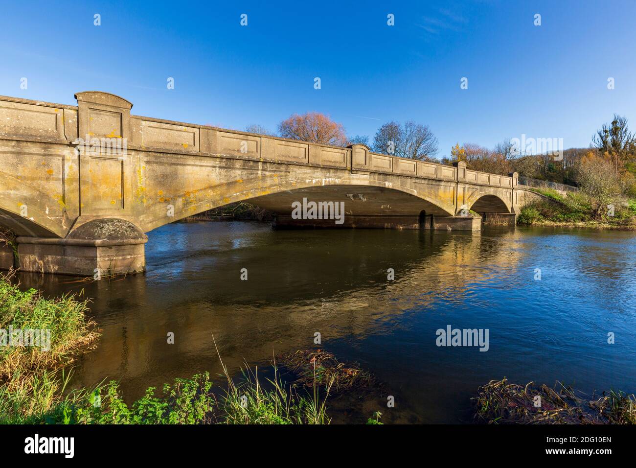 Pershore New Bridge over the Avon River, Worcestershire, England Stock ...