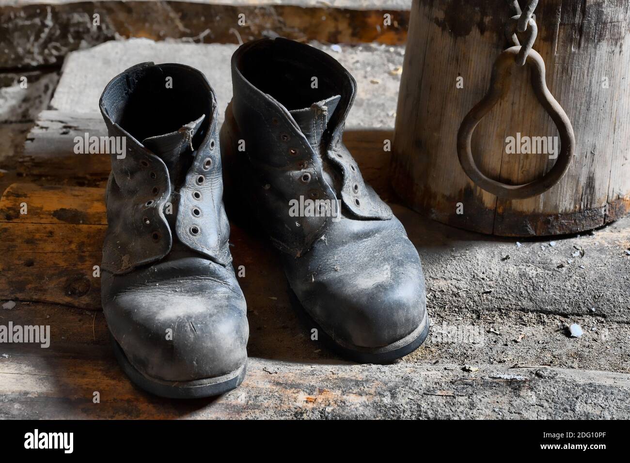 Black walking shoes hi-res stock photography and images - Alamy