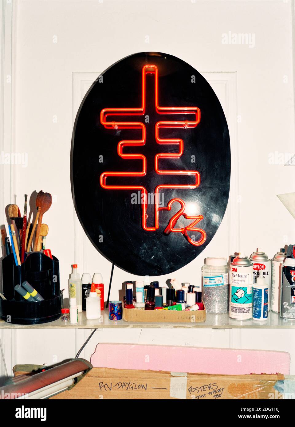 Artwork of musician and artist Genesis Breyer P-Orridge photographed at ...