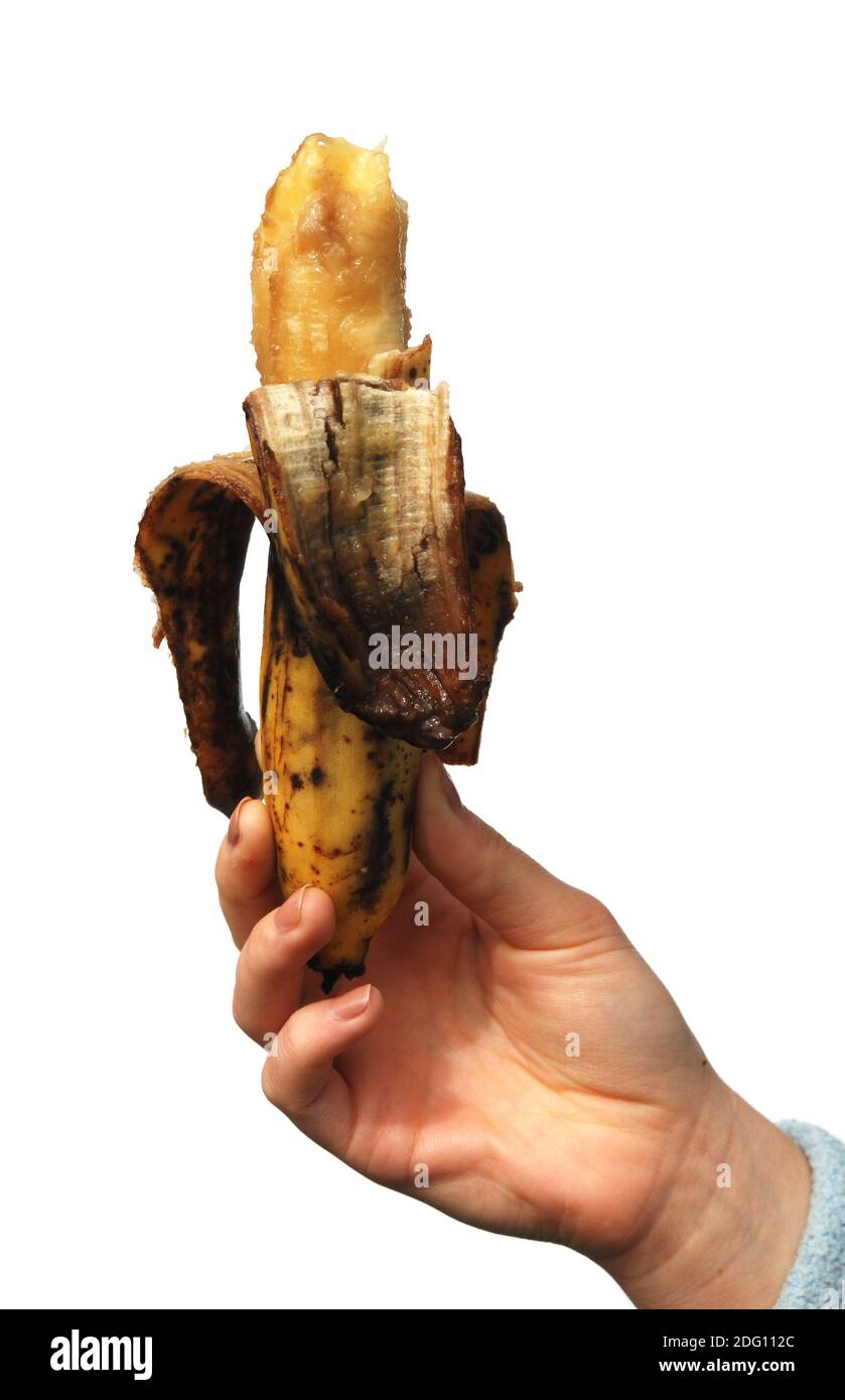 Crushed yellow banana peel hi-res stock photography and images - Alamy