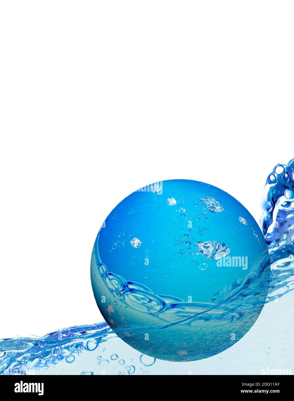 Water bubble floating on water Stock Photo - Alamy