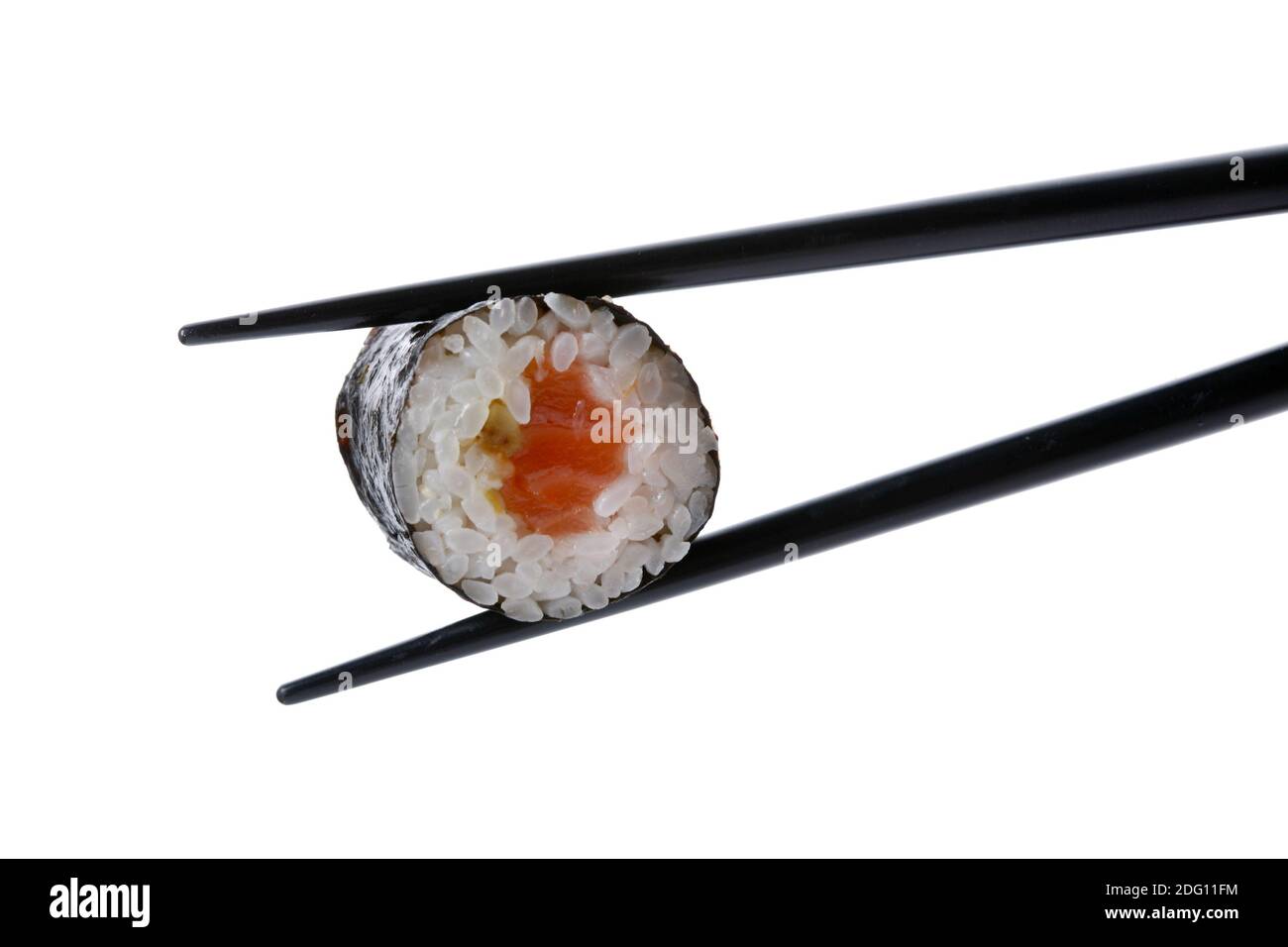 Shushi-roll wit sticks Stock Photo - Alamy