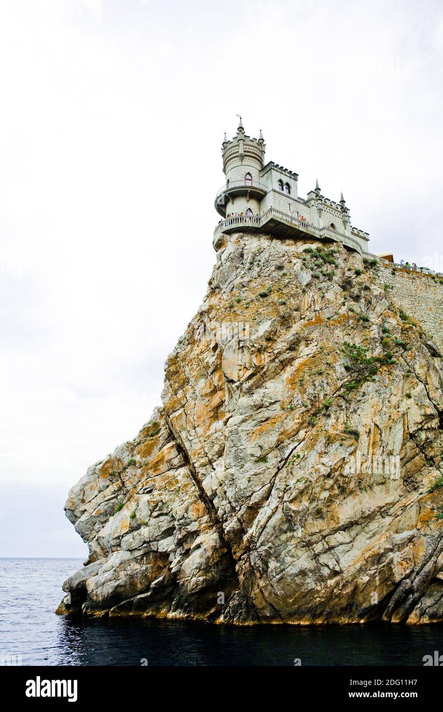 Castle on cliff Stock Photo - Alamy