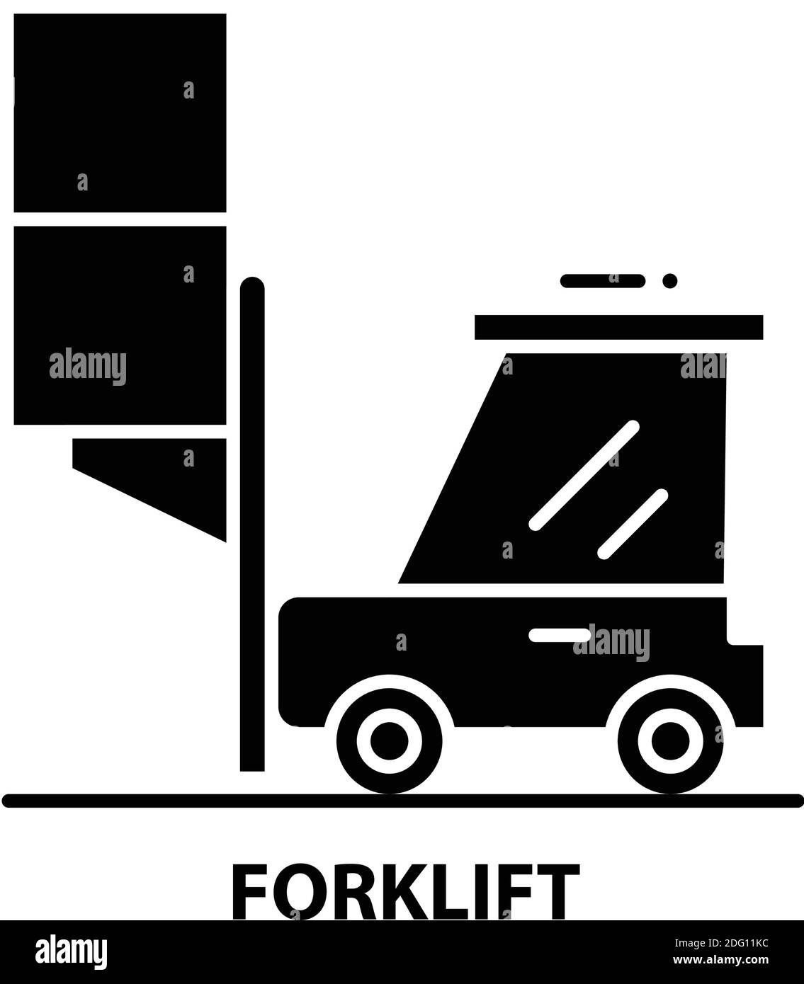 Forklift driver Black and White Stock Photos & Images - Alamy