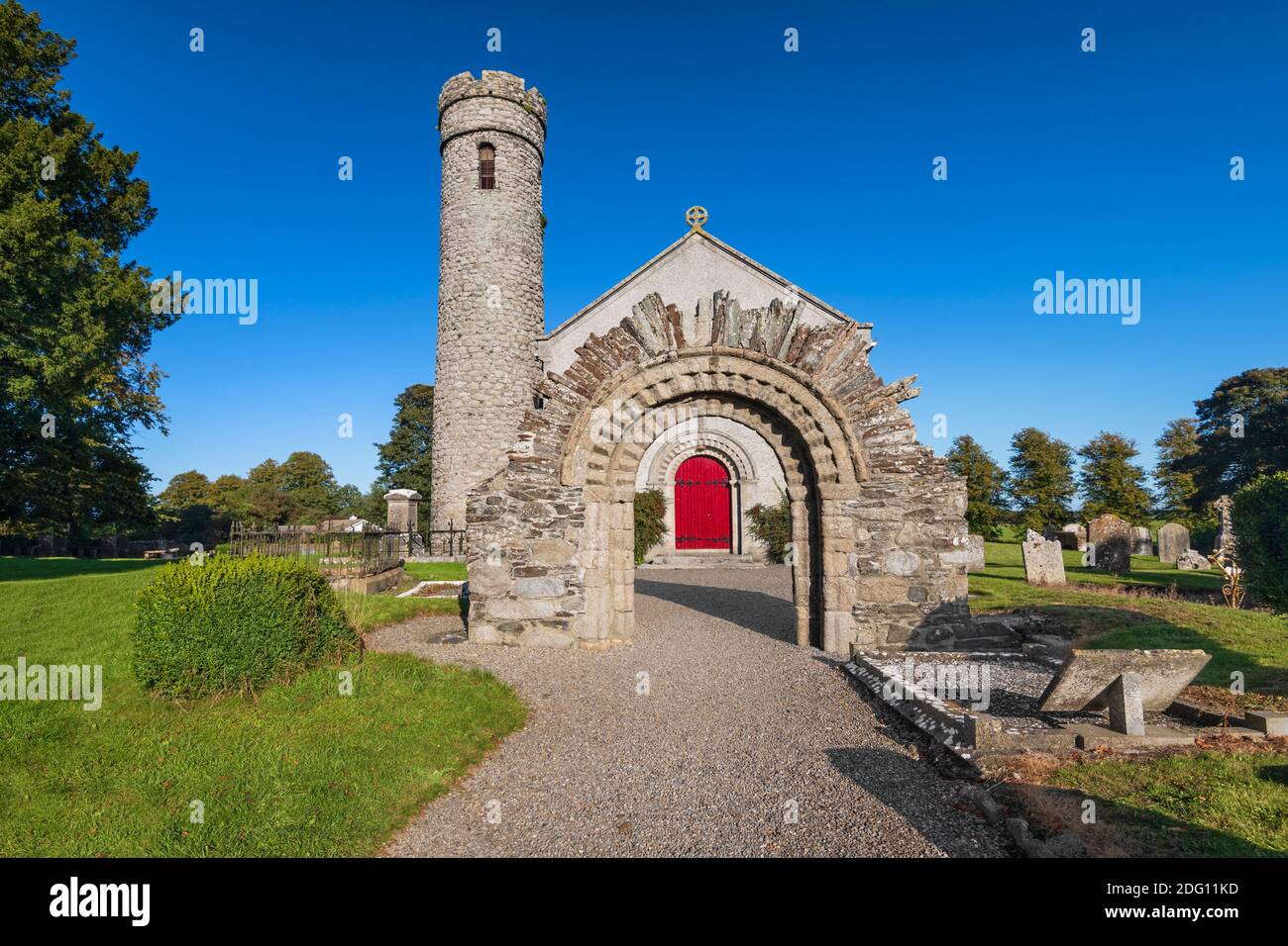 Republic of Ireland, County Kildare, Castledermot, Romanesque doorway ...