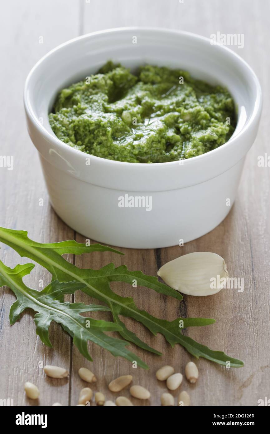 Selfmade Rocket Pesto Stock Photo - Alamy