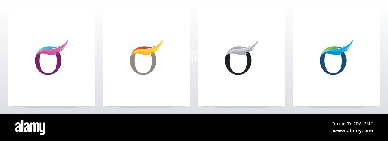 O letter bird logo hi-res stock photography and images - Alamy