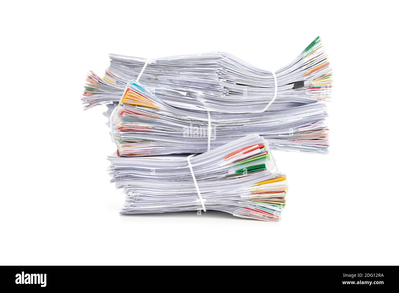 Stack of Documents isolated on white background. Documents pile Stock ...