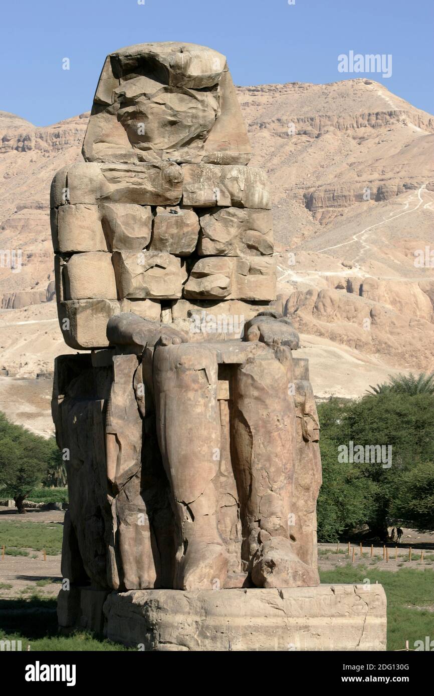 COLOSSI OF MEMNON, EGYPT Stock Photo - Alamy