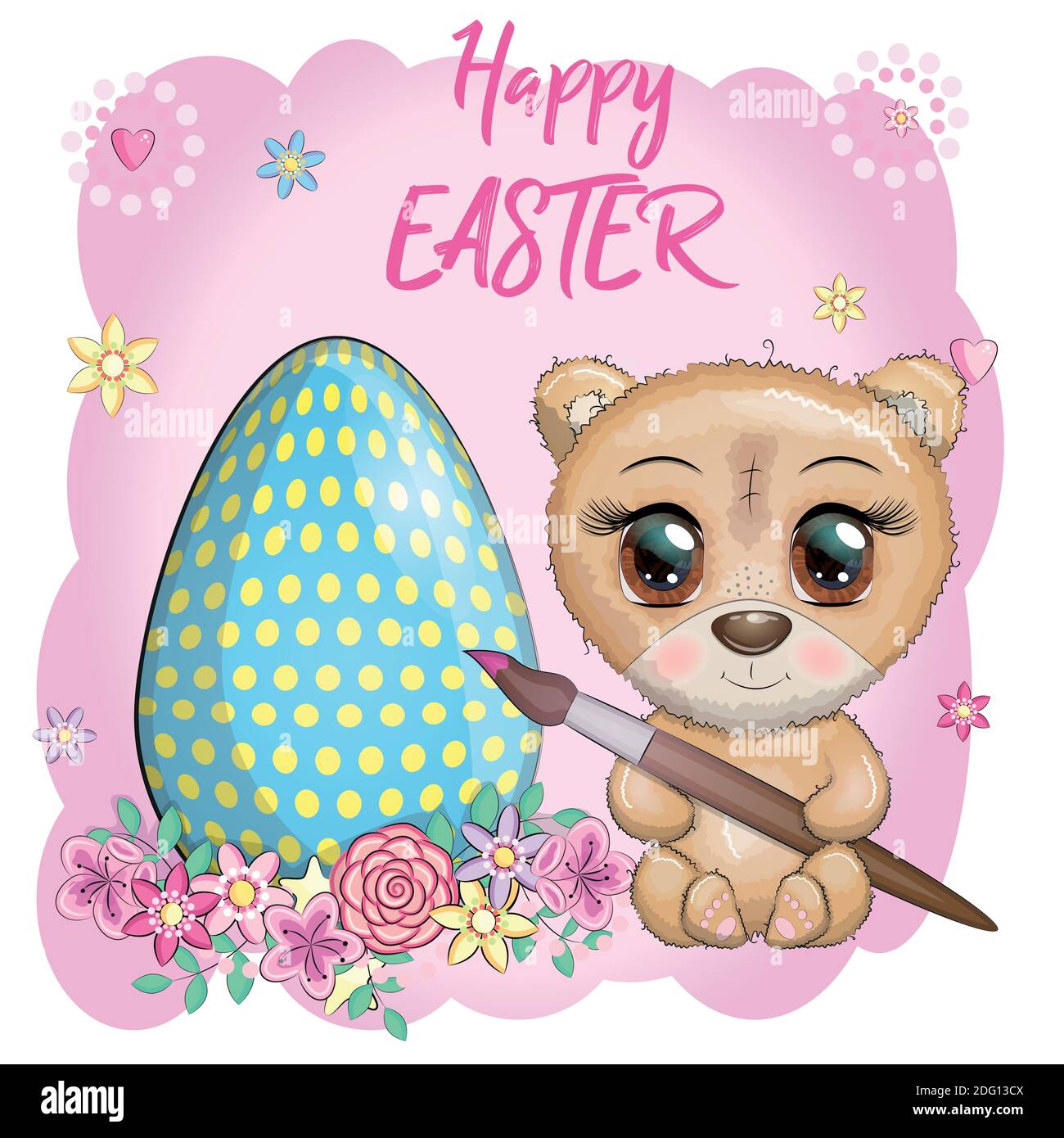White easter bear Stock Vector Images - Alamy
