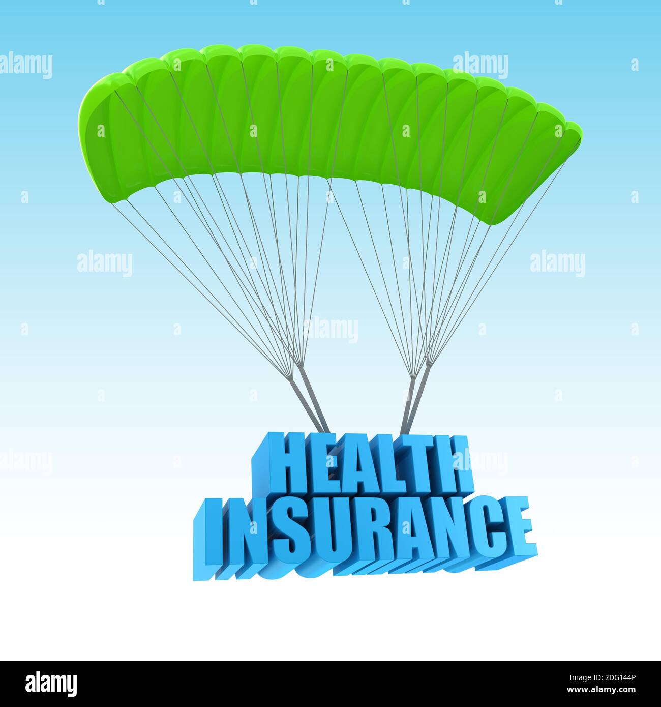 Health Insurance 3d concept illustration Stock Photo - Alamy