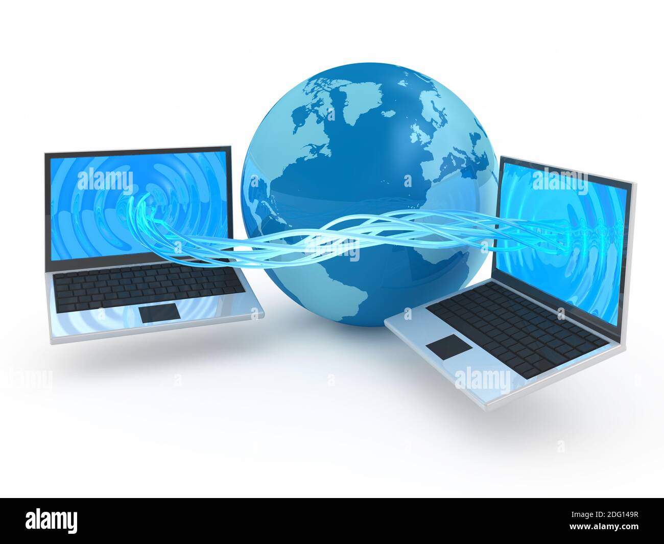 Computer downloading data 3d concept illustration Stock Photo - Alamy Computer downloading data 3d concept illustration Stock Photo - Alamy