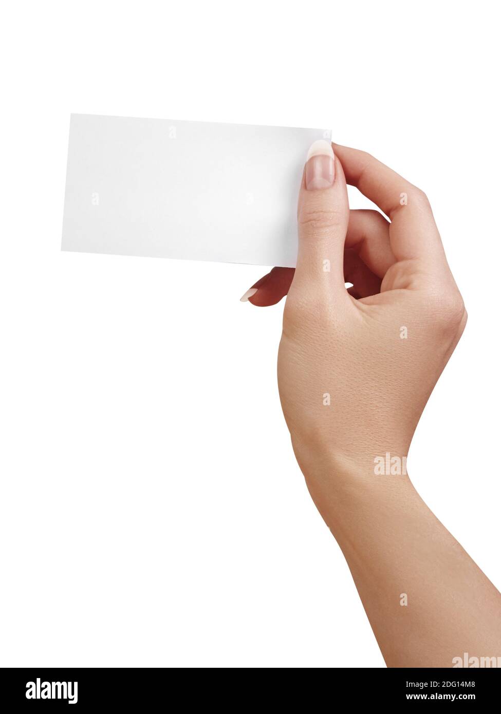 Female Hand Holding Paper