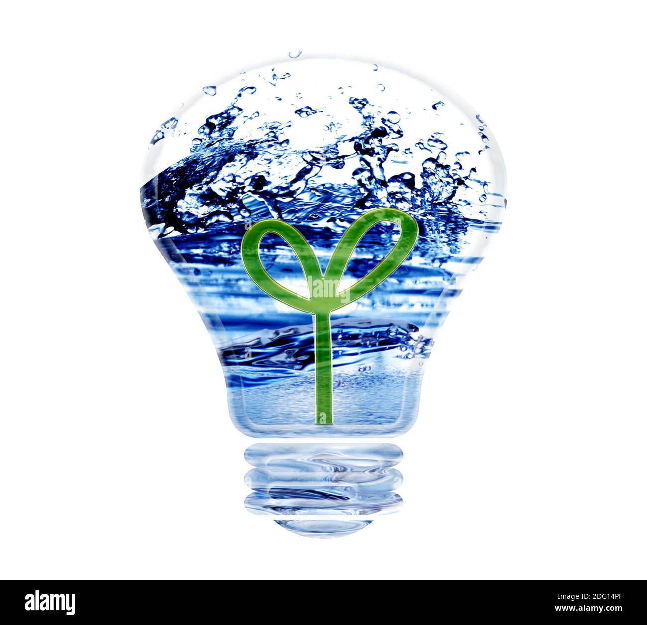 Green energy concept plant growing Stock Photo - Alamy
