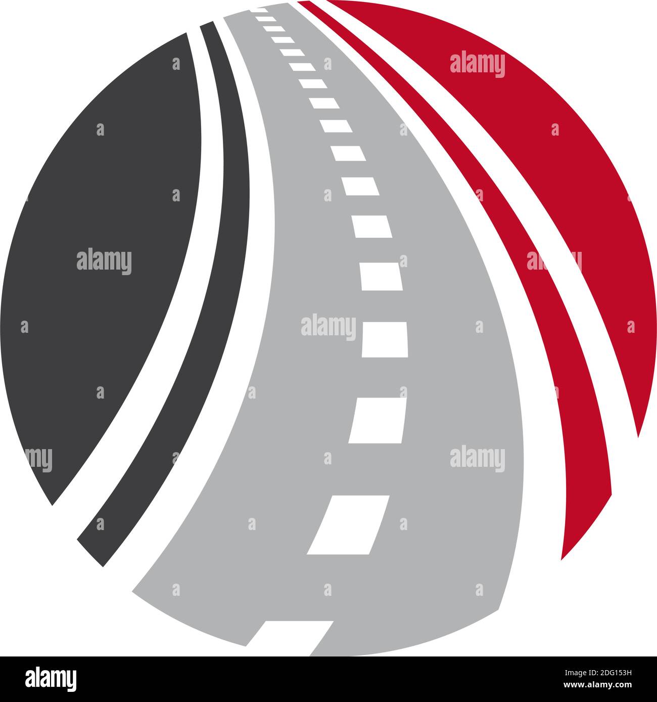 Vector highway logo combination. Curved road and roadway symbol Stock ...