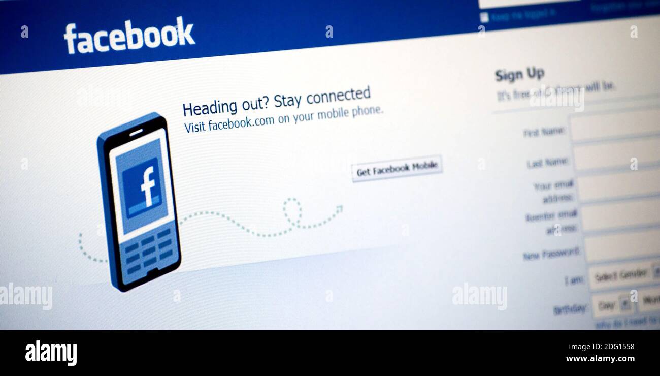 Facebook social media Stock Photo - Alamy