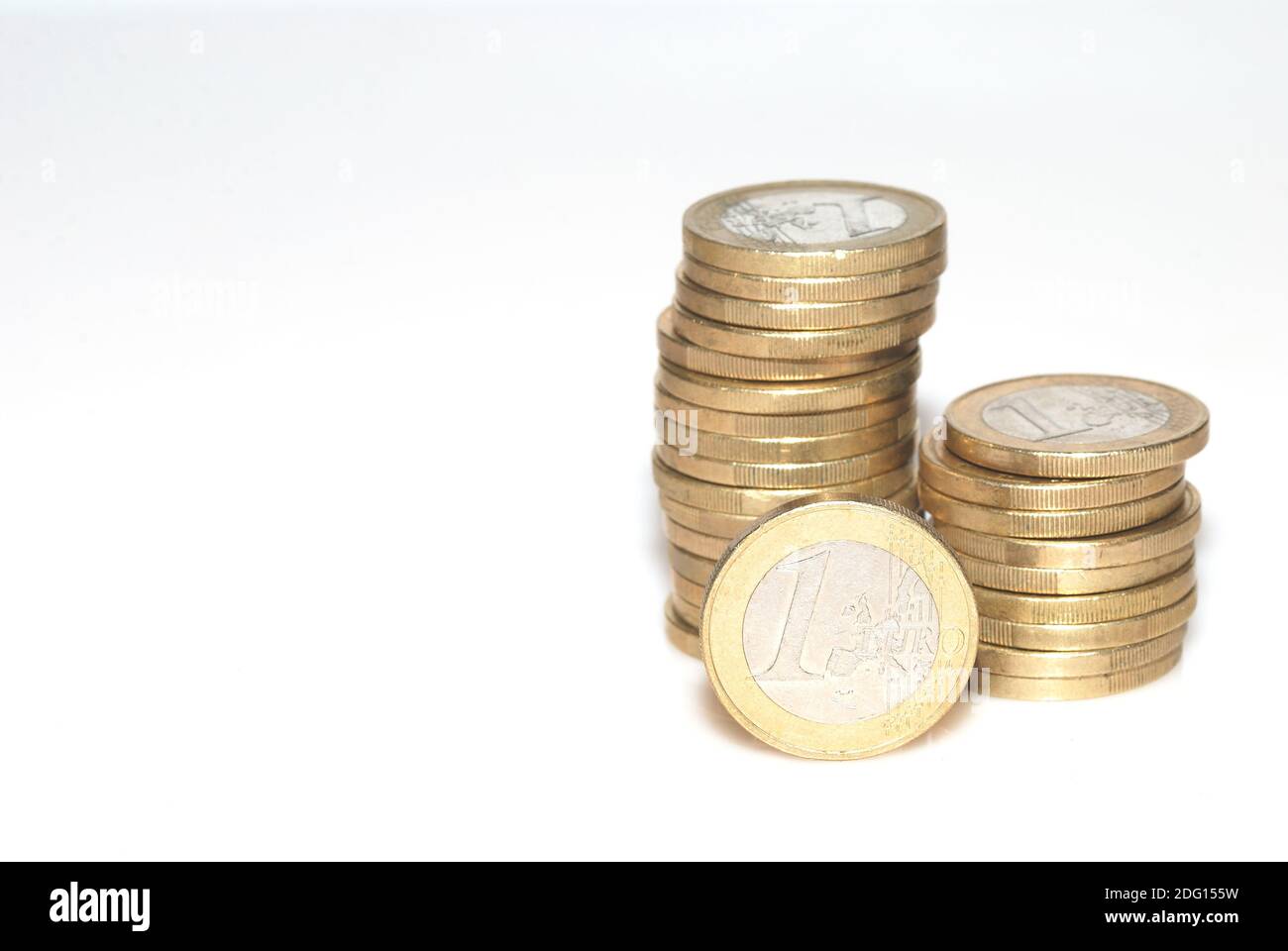 Stack of euros from earnings bill Stock Photo - Alamy