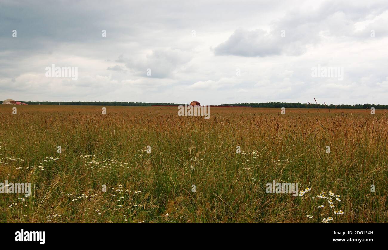 Country house in fields Stock Photo - Alamy